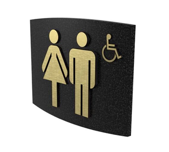 Order Bronze Bathroom Signs - Behrends Group